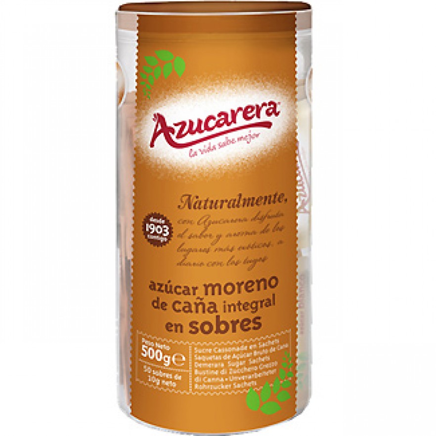 AZUCARERA azucar moreno en sobres 250 grs