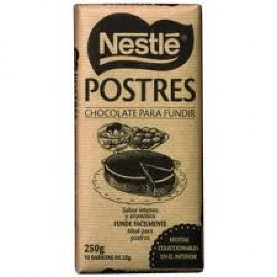 NESTLE POSTRES chocolate negro para fundir tableta 250 grs