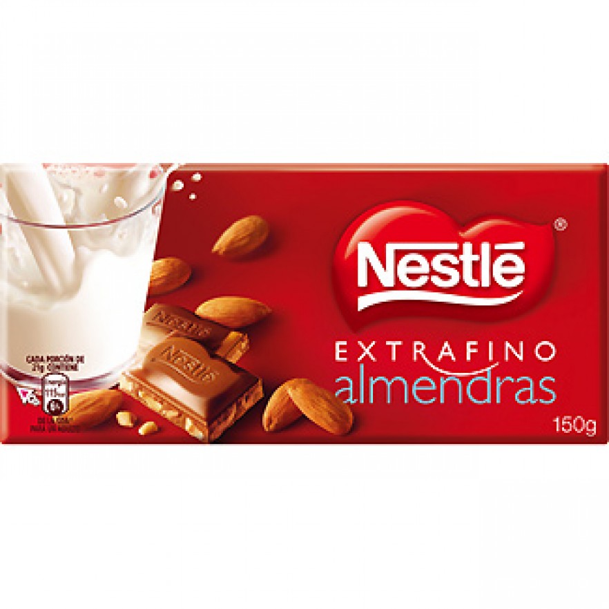 NESTLE chocolate con almendras tableta 150 grs