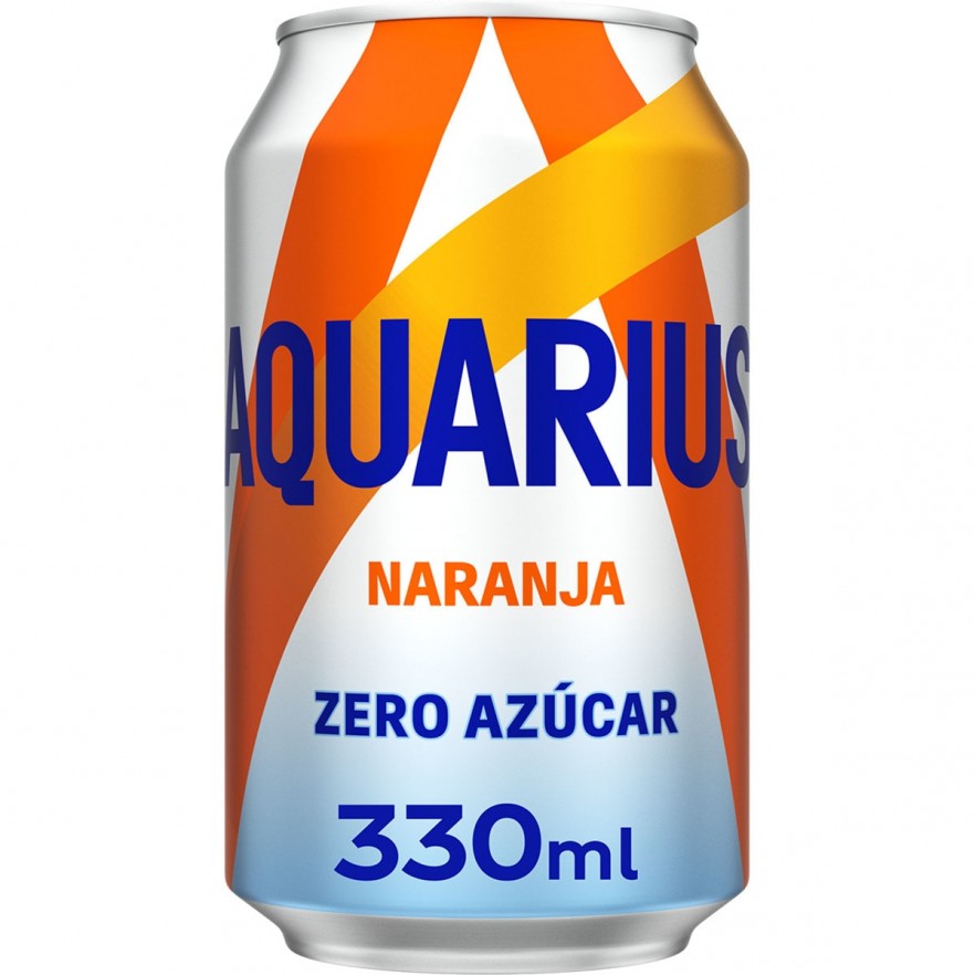AQUARIUS ZERO sabor naranja lata 33 cl