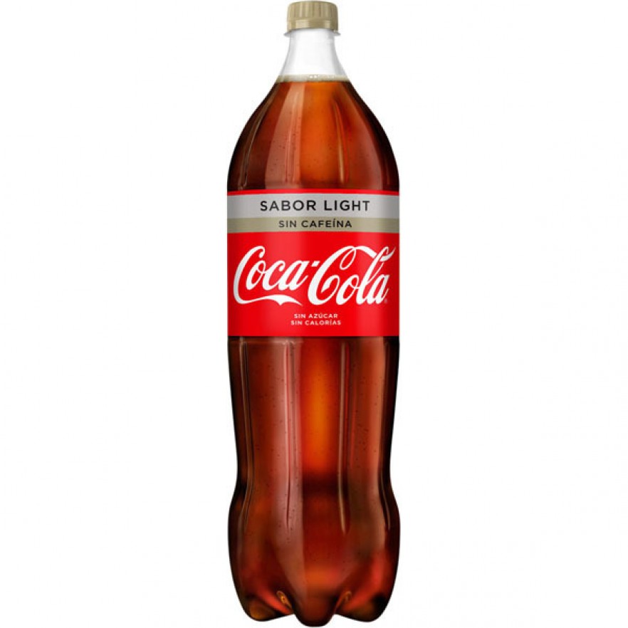 COCA COLA LIGHT SIN CAFEINA botella 2 L