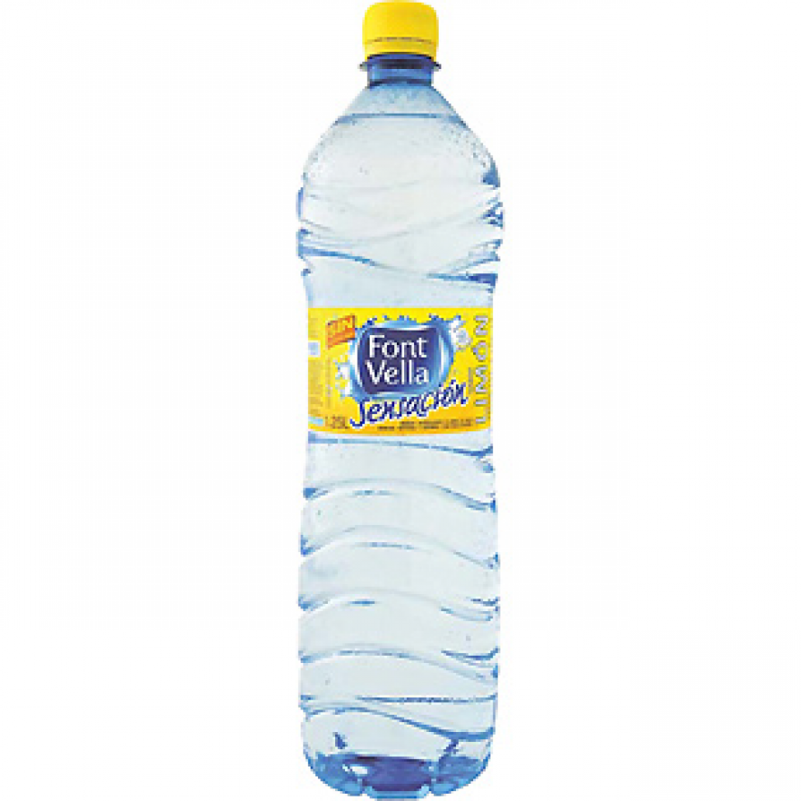 FONT VELLA SENSACION agua mineral sabor limon botella 1.25 L