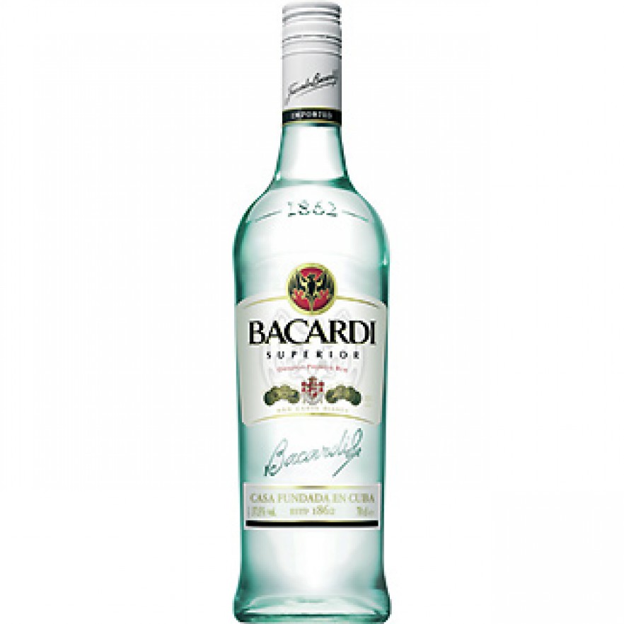 BACARDI Ron blanco botella 1 L