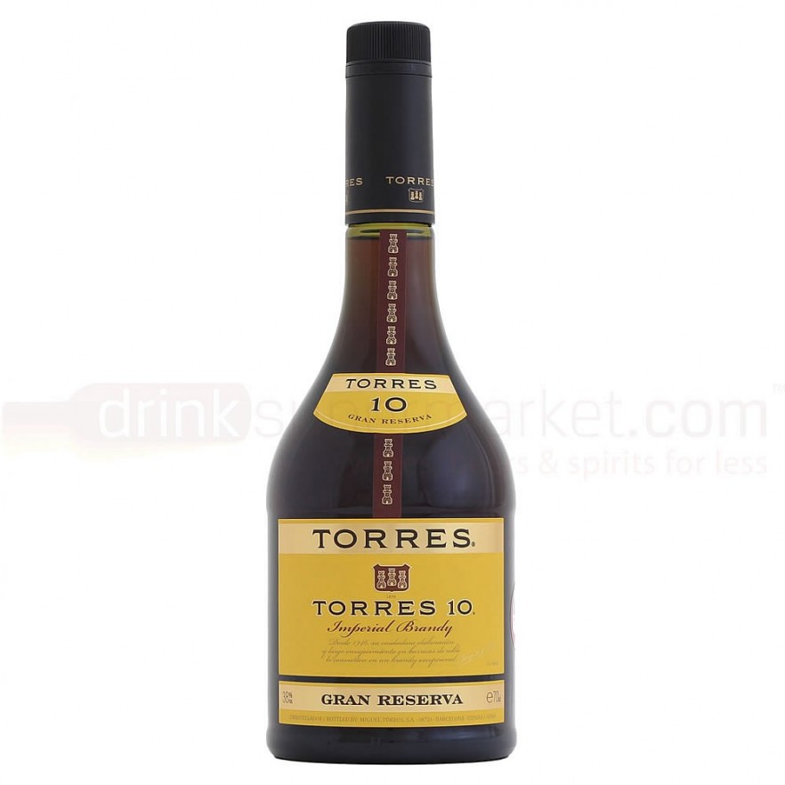 TORRES 10 Brandy Gran Reserva botella 70 cl
