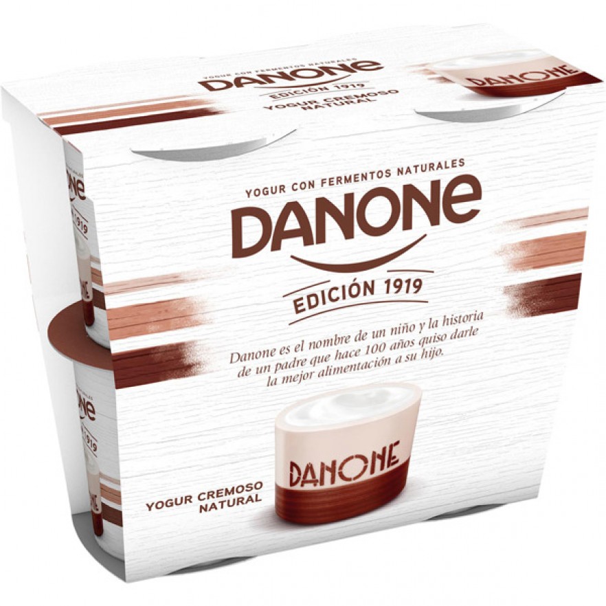 DANONE Edicion 1919 yogur natural pack 4 unidades