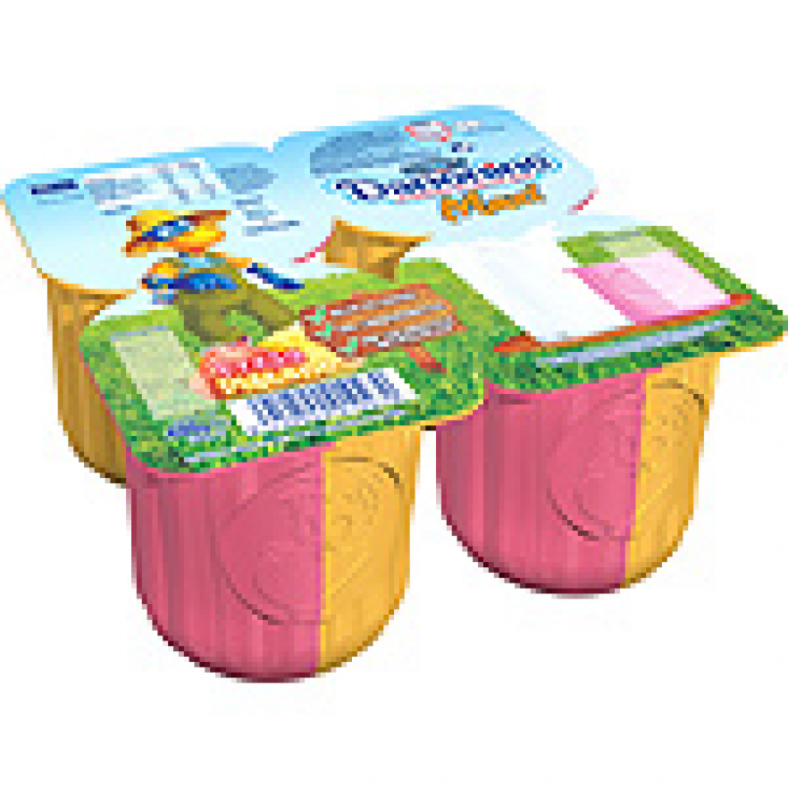 DANONE DANONINO petit suisse maxi fresa-platano pack 4