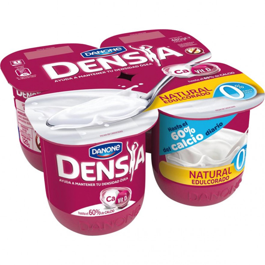 Densia Danone Yogur desnatado edulcorado natural Danone Densia sin ...