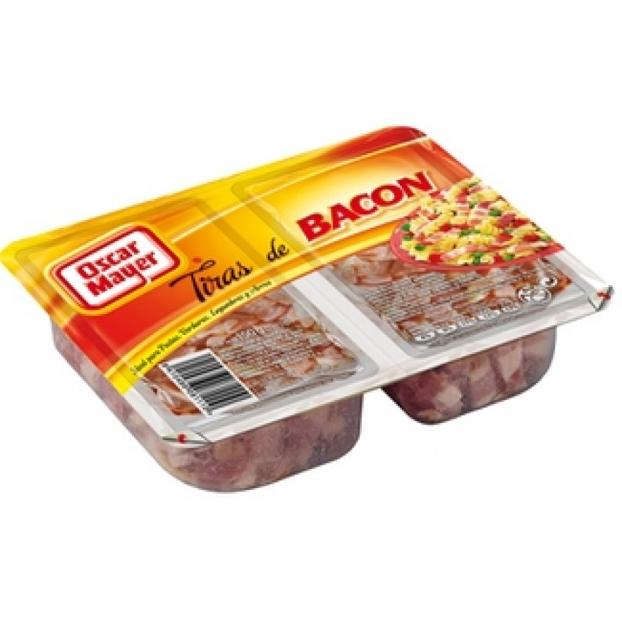Tiras de bacon OSCAR MAYER peso aproximado 130 grs