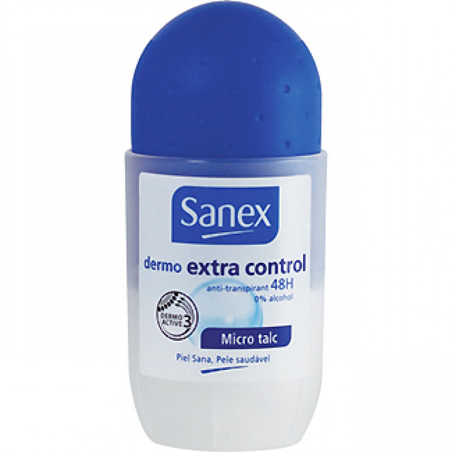 SANEX desodorante dermo extra control sin alcohol roll on 45 ml