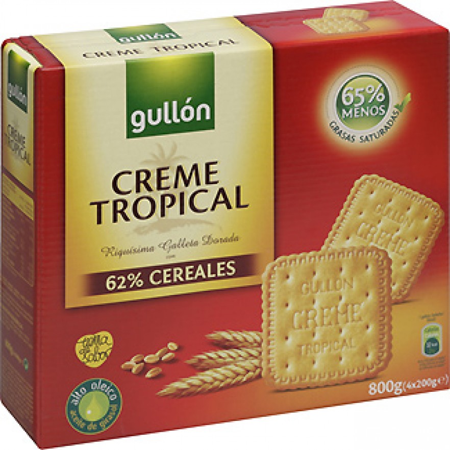GULLON Creme tropical caja 800 grs
