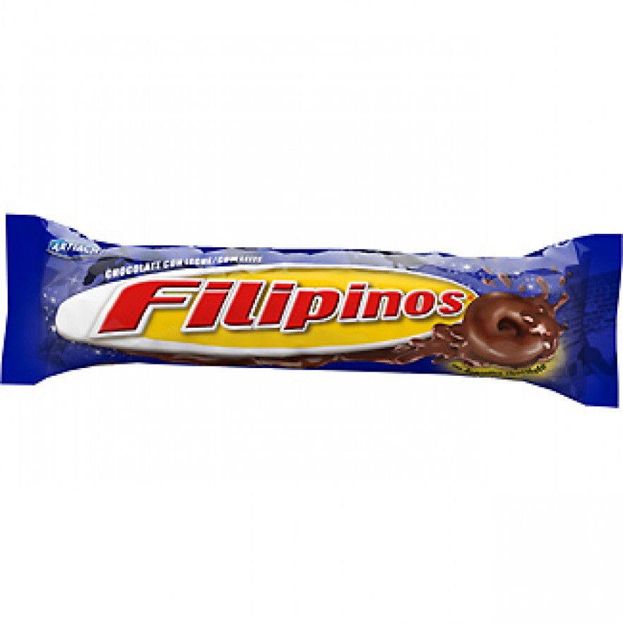 FILIPINOS con chocolate con leche paquete 100 grs